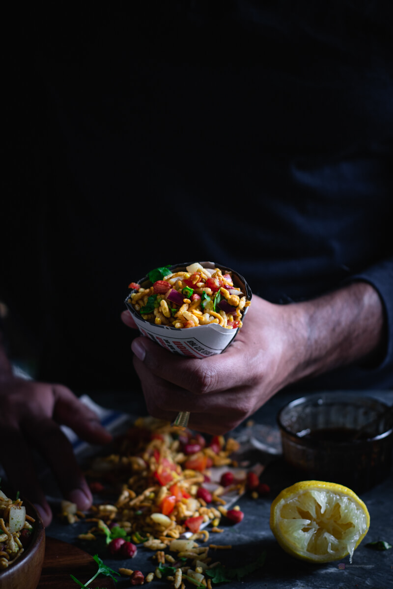 Bhel Puri (+Video), Mumbai style Bhelpuri Recipe - Cooking With Sapana