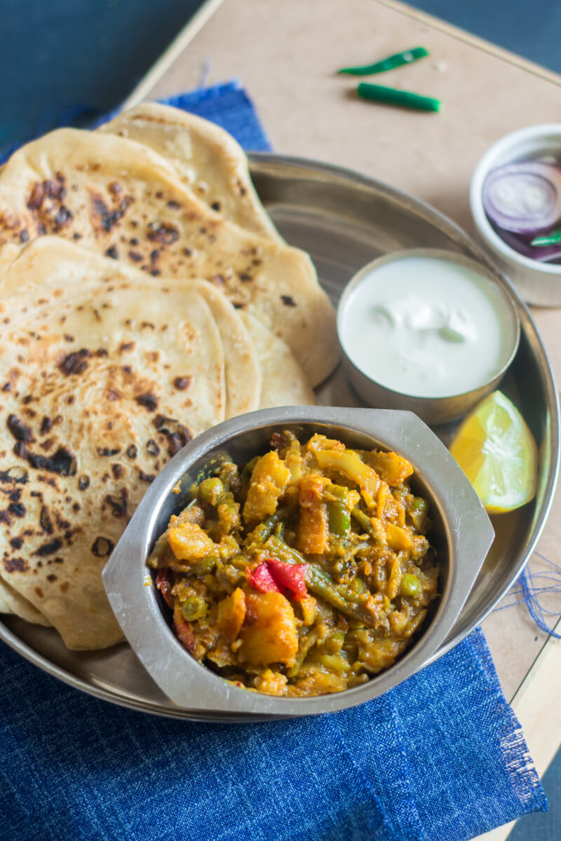 Mixed Veg Curry, Punjabi Mix Veg Sabzi - Cooking With Sapana
