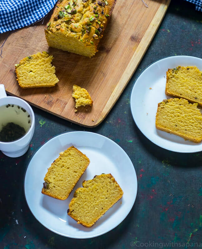Eggless Mango Loaf Cake - Cooking With Sapana