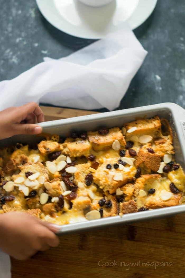 Bread and Butter Pudding - Cooking With Sapana