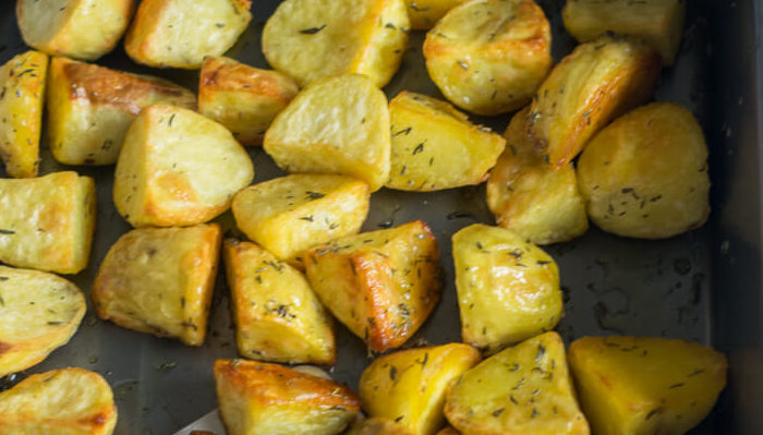 Irish style Roasted Potatoes with Herbs and Olive Oil